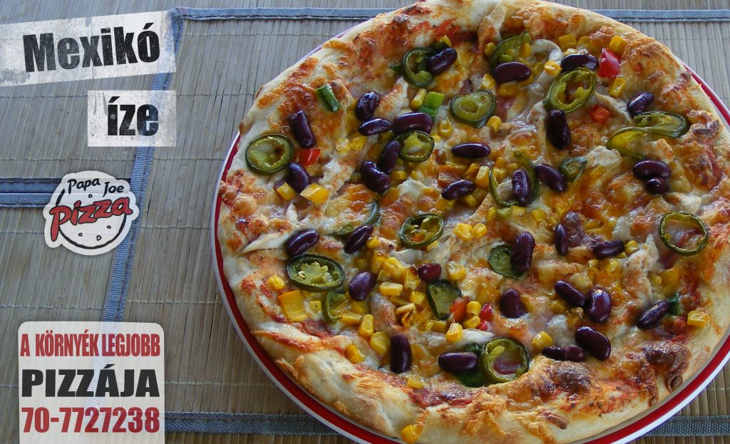 Mexikó íze – 32 cm – Papa Joe Pizza